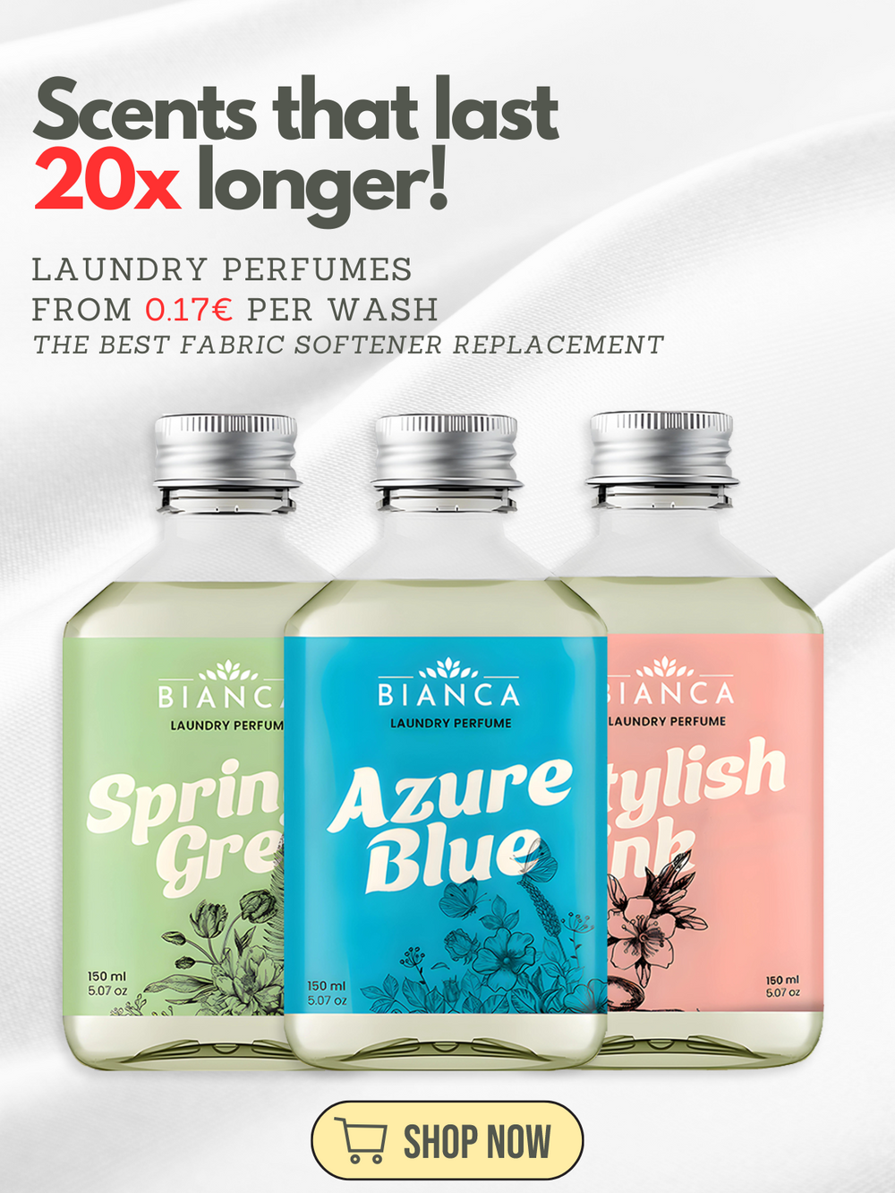 Laundry Perfumes By Bianca - Your Laundry Secret!